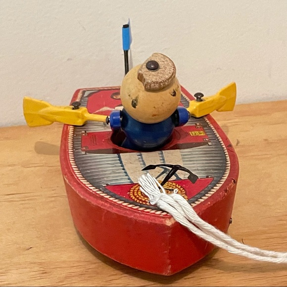 Fisher-Price | Toys | Vintage Antique 94s Fisher Price Row Boat Pull ...